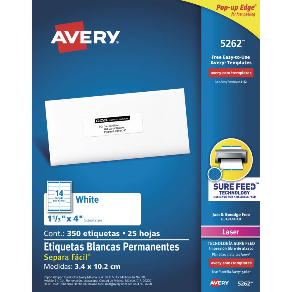 Plantilla De Etiqueta Avery 4x6 Avery | Producto #5434