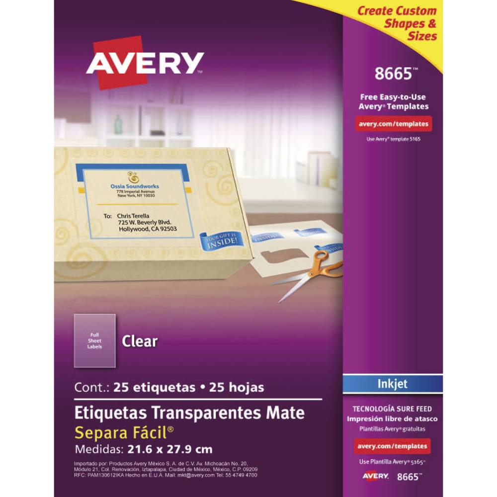 Etiquetas Envolventes Avery Revista El Empaque Ed. 58 / 10 4 (AgoSep)